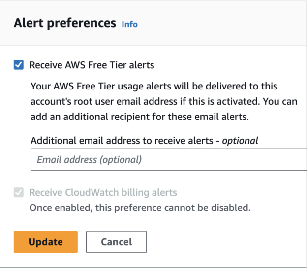 Create a billing alert to avoid surprise bills - Cybr